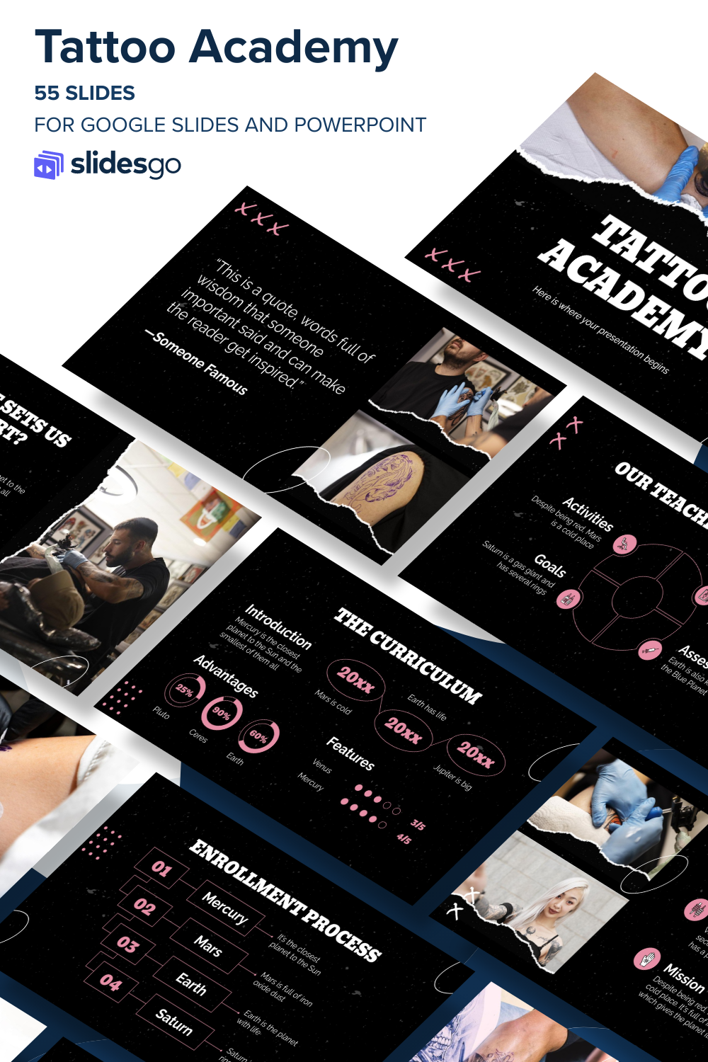 Tattoo Academy | Google Slides & PowerPoint Template