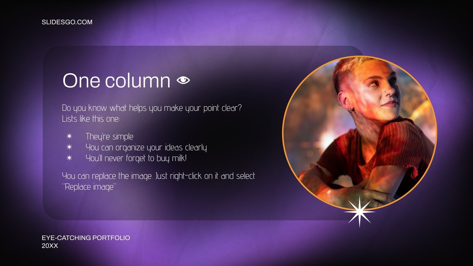 Eye-Catching Portfolio | Google Slides & PowerPoint template