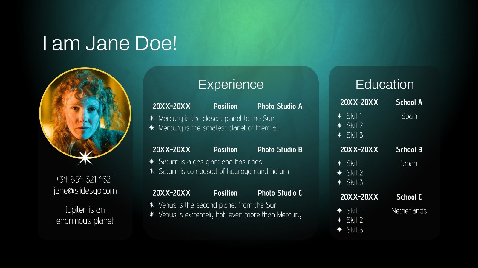 Eye-Catching Portfolio | Google Slides & PowerPoint template