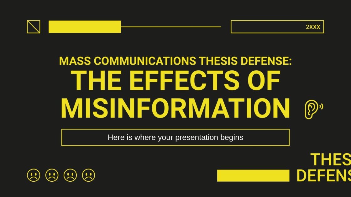 The effects of misinformation Thesis Defense | Google Slides