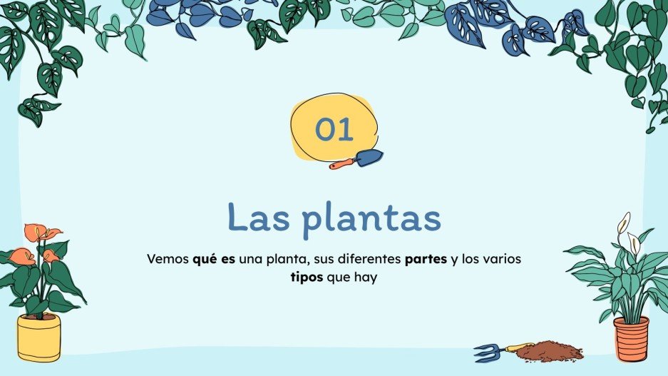 Actividades sobre las plantas y sus partes para primaria
