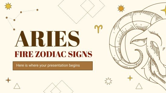 Aries - Fire Zodiac Signs | Google Slides & PowerPoint