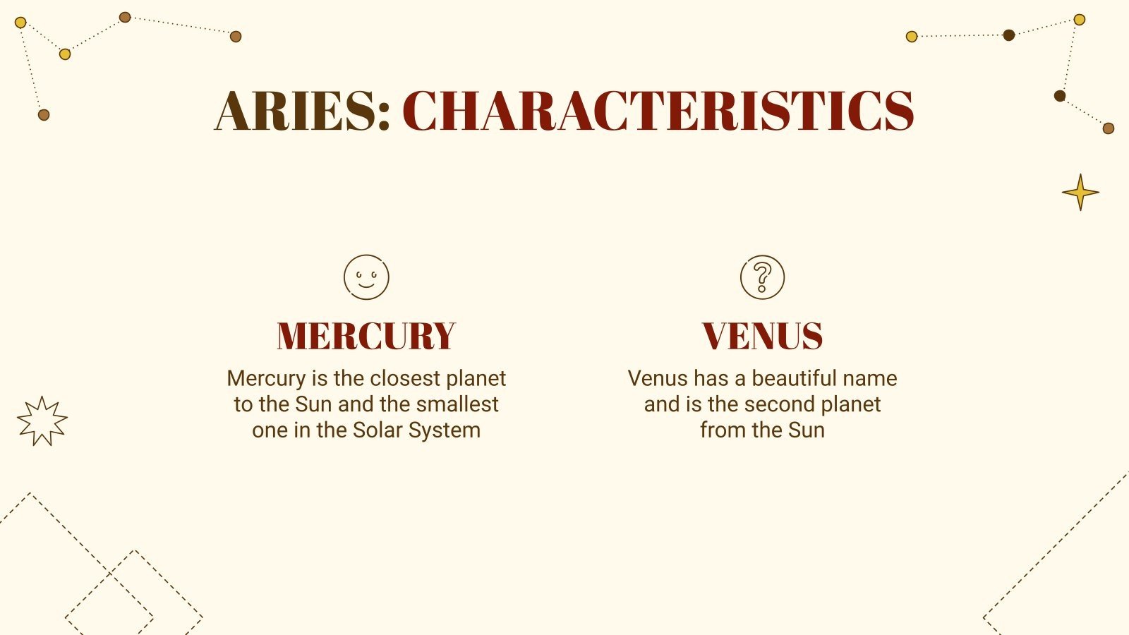 Aries - Fire Zodiac Signs | Google Slides & PowerPoint