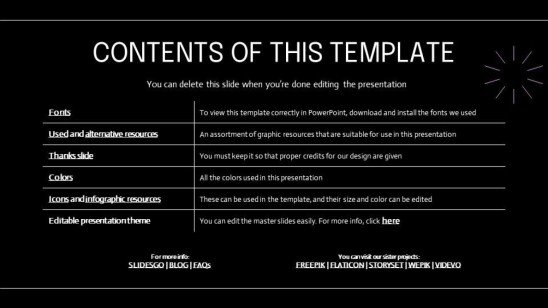 Animated Sparkle Effect Theme | PowerPoint