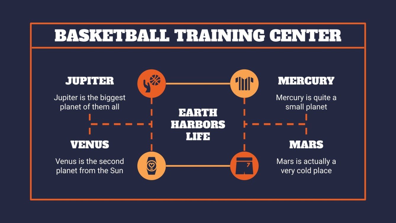 Basketball Training Center Infographics | Google Slides