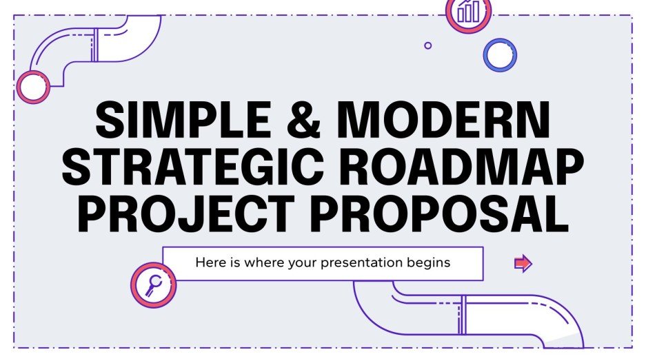 Simple & Modern Strategic Roadmap Project Proposal
