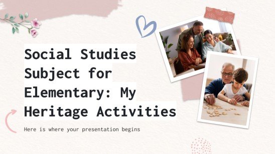 Social Studies: My Heritage Activities | Google Slides & PPT