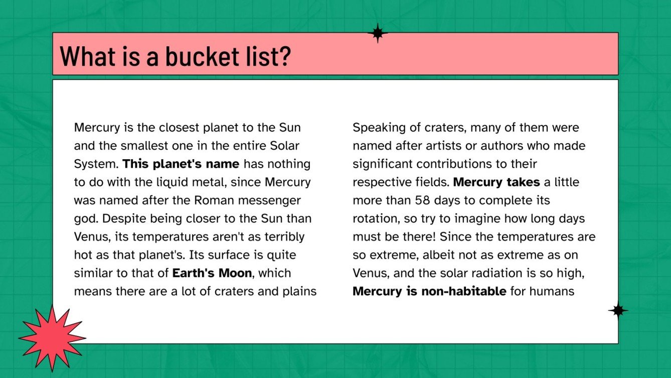 Bucket List Assignment for Elementary | Google Slides & PPT