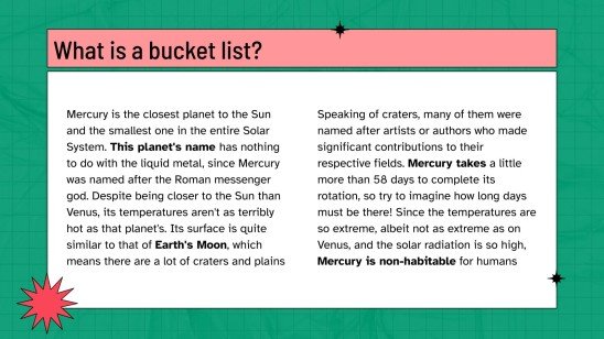 Bucket List Assignment for Elementary | Google Slides & PPT