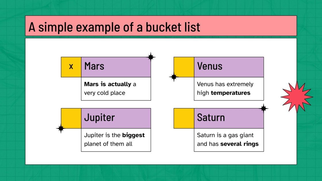 Bucket List Assignment for Elementary | Google Slides & PPT