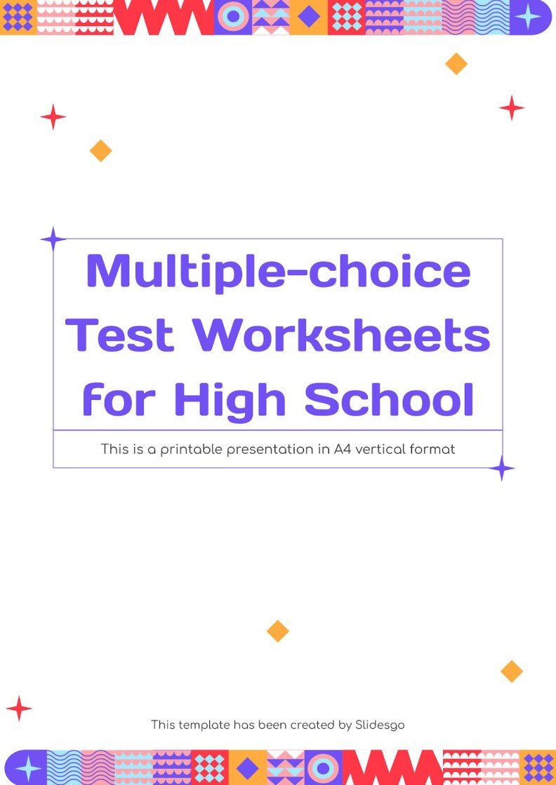 Multiple-choice Test Worksheets | Google Slides & PPT