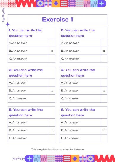 Multiple-choice Test Worksheets | Google Slides & PPT