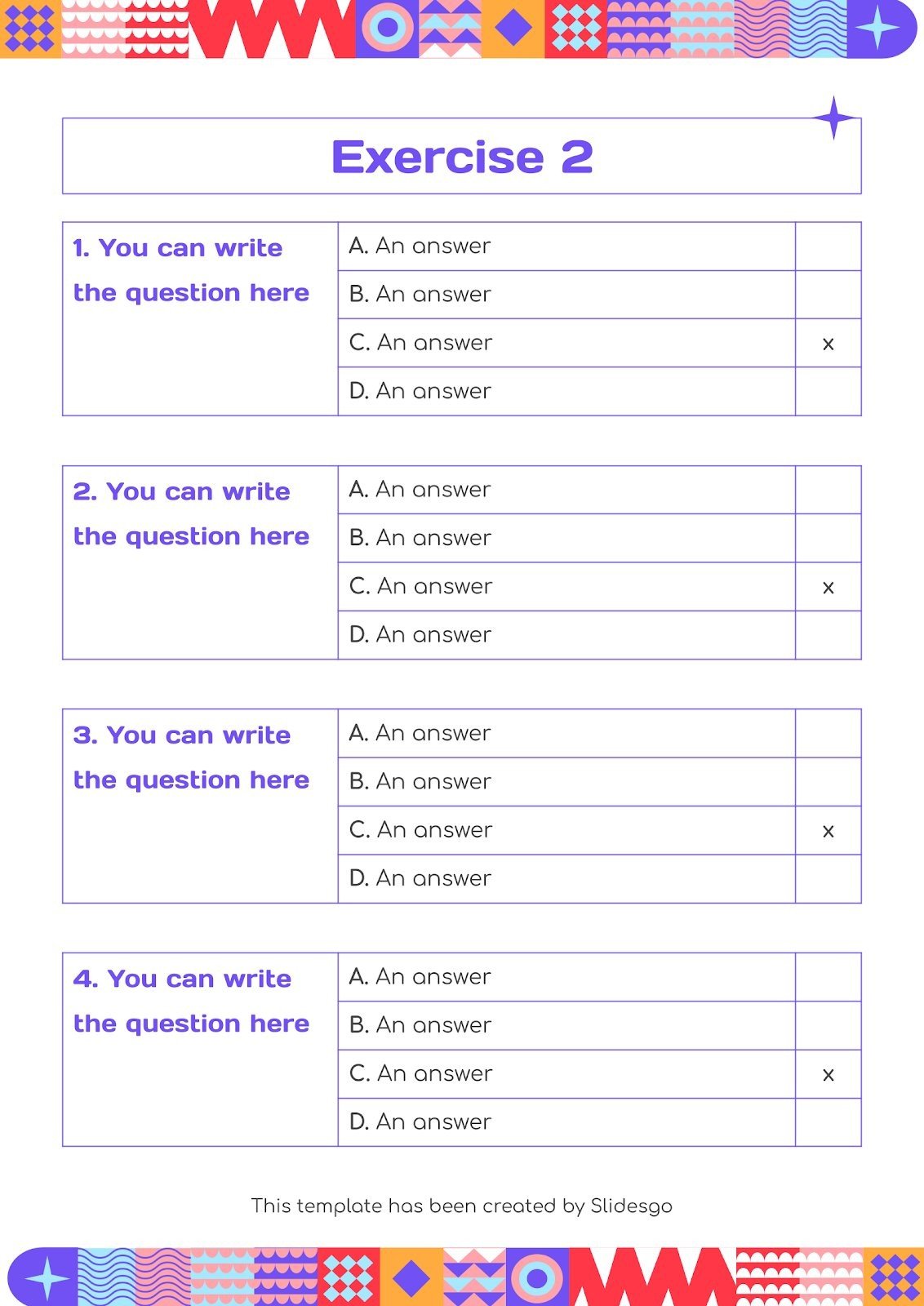 Multiple-choice Test Worksheets | Google Slides & PPT