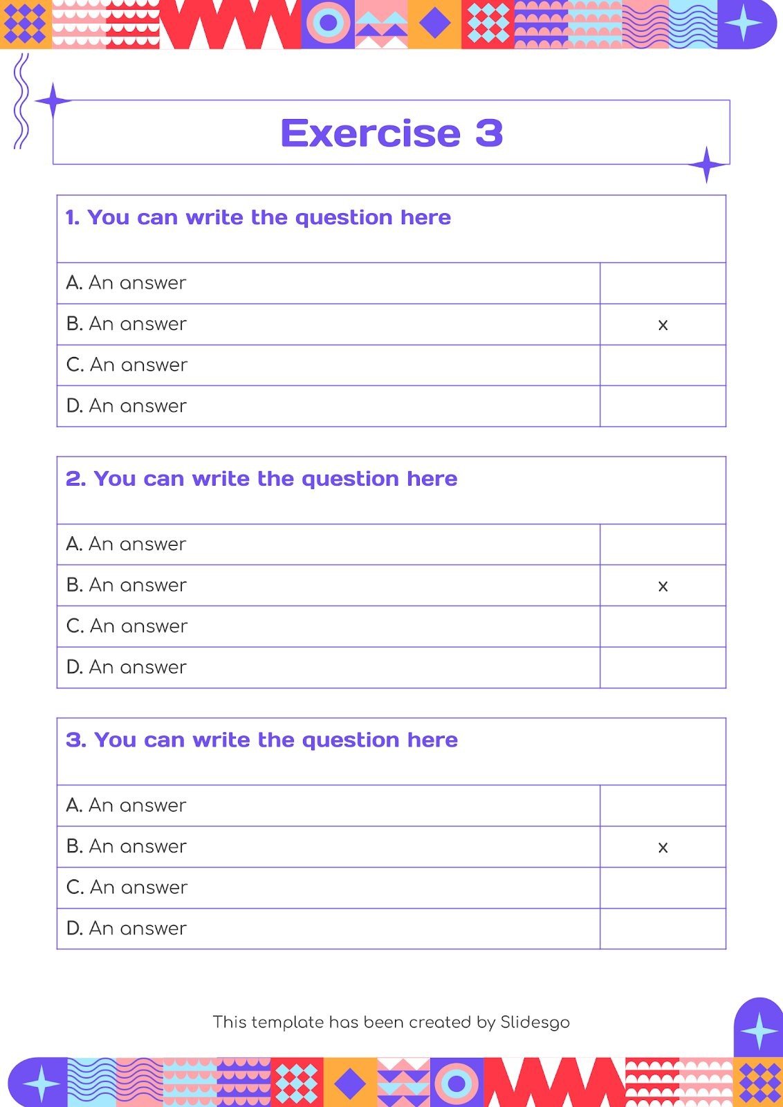 Multiple-choice Test Worksheets | Google Slides & PPT