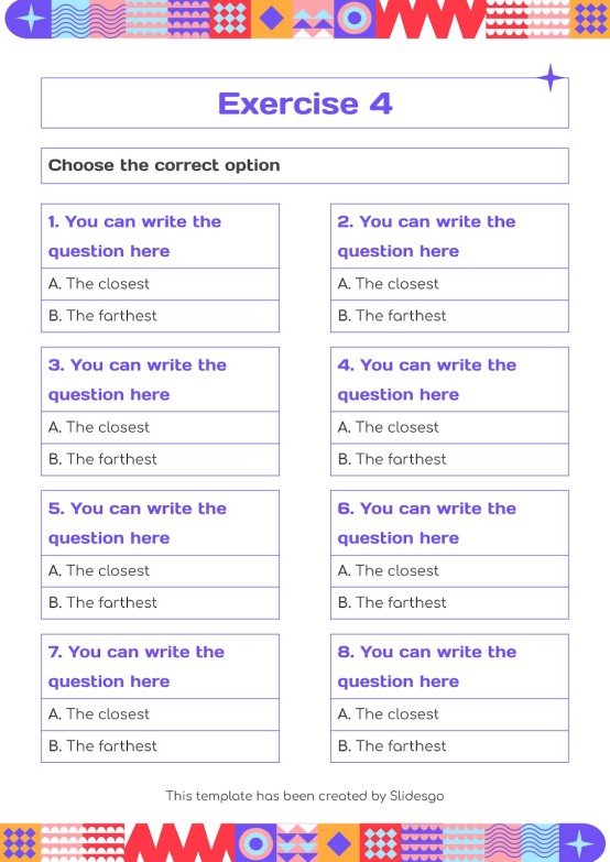 Multiple-choice Test Worksheets | Google Slides & PPT