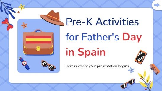 Pre-K Activities for Father's Day | Google Slides & PPT