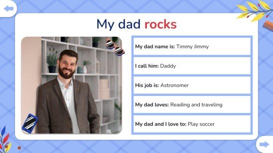 Pre-K Activities for Father's Day | Google Slides & PPT