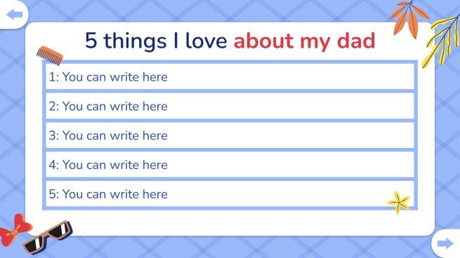 Pre-K Activities for Father's Day | Google Slides & PPT