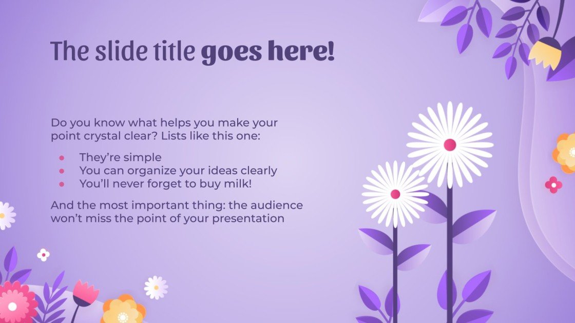 ¡Demos la bienvenida a la primavera! | Google Slides y PPT