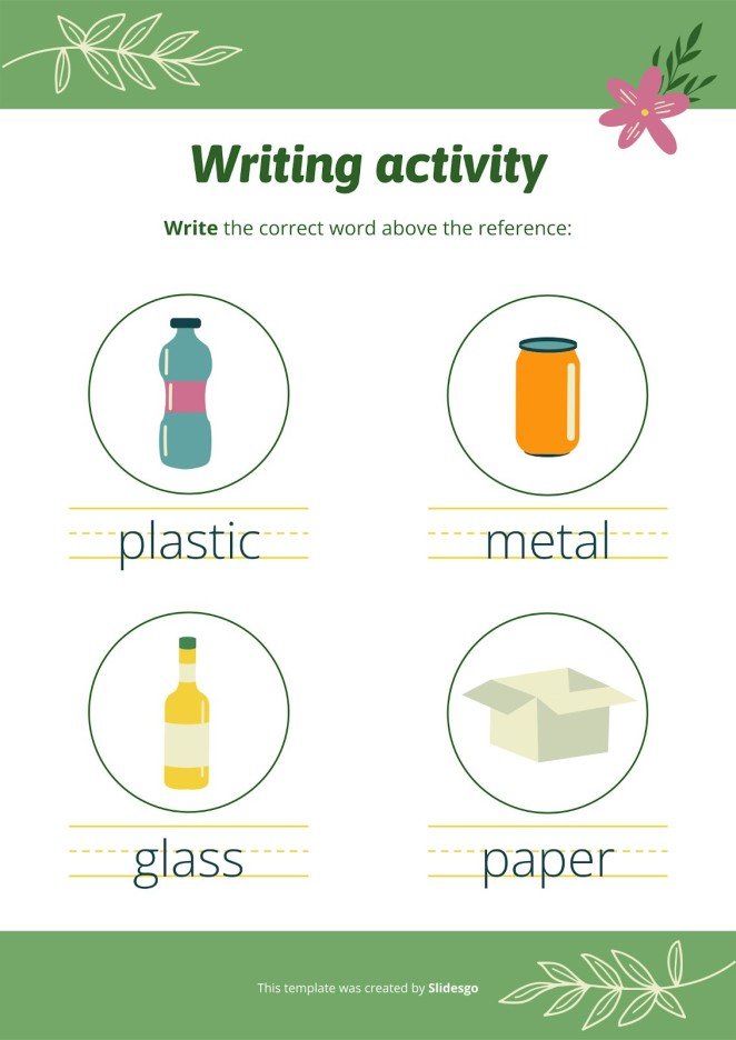 Let's Save Nature! Pre-K Worksheets | Google Slides & PPT