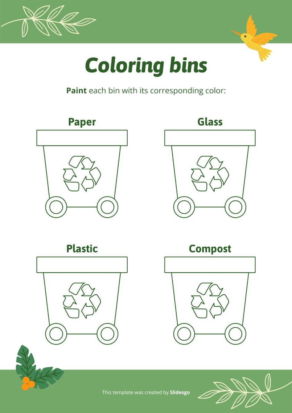 Let's Save Nature! Pre-K Worksheets | Google Slides & PPT