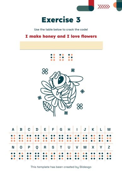 Activités en braille pour l'école élémentaire