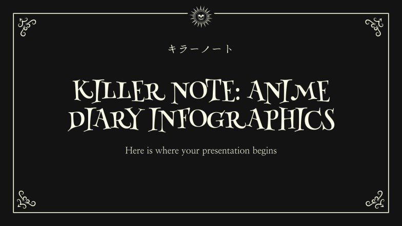 Killer Note: Anime Diary Infographics | Google Slides & PPT