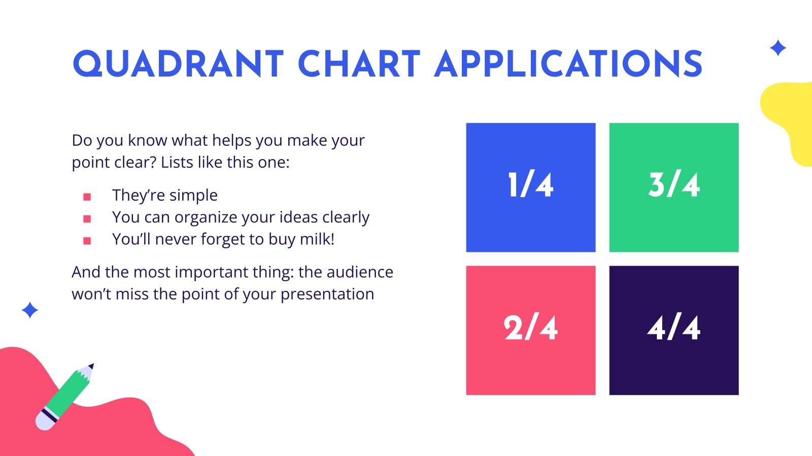 Tema con cuadrantes para educación | Google Slides y PPT