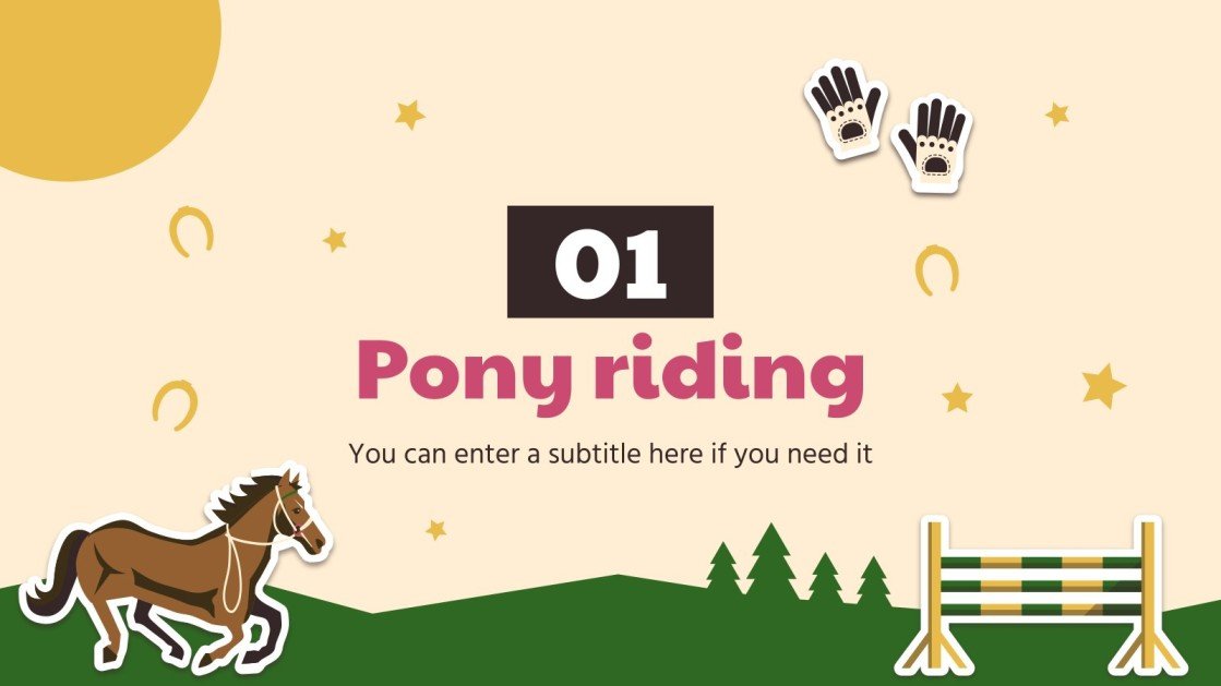 Sport Activities for Pre-K: Pony Riding | Google Slides