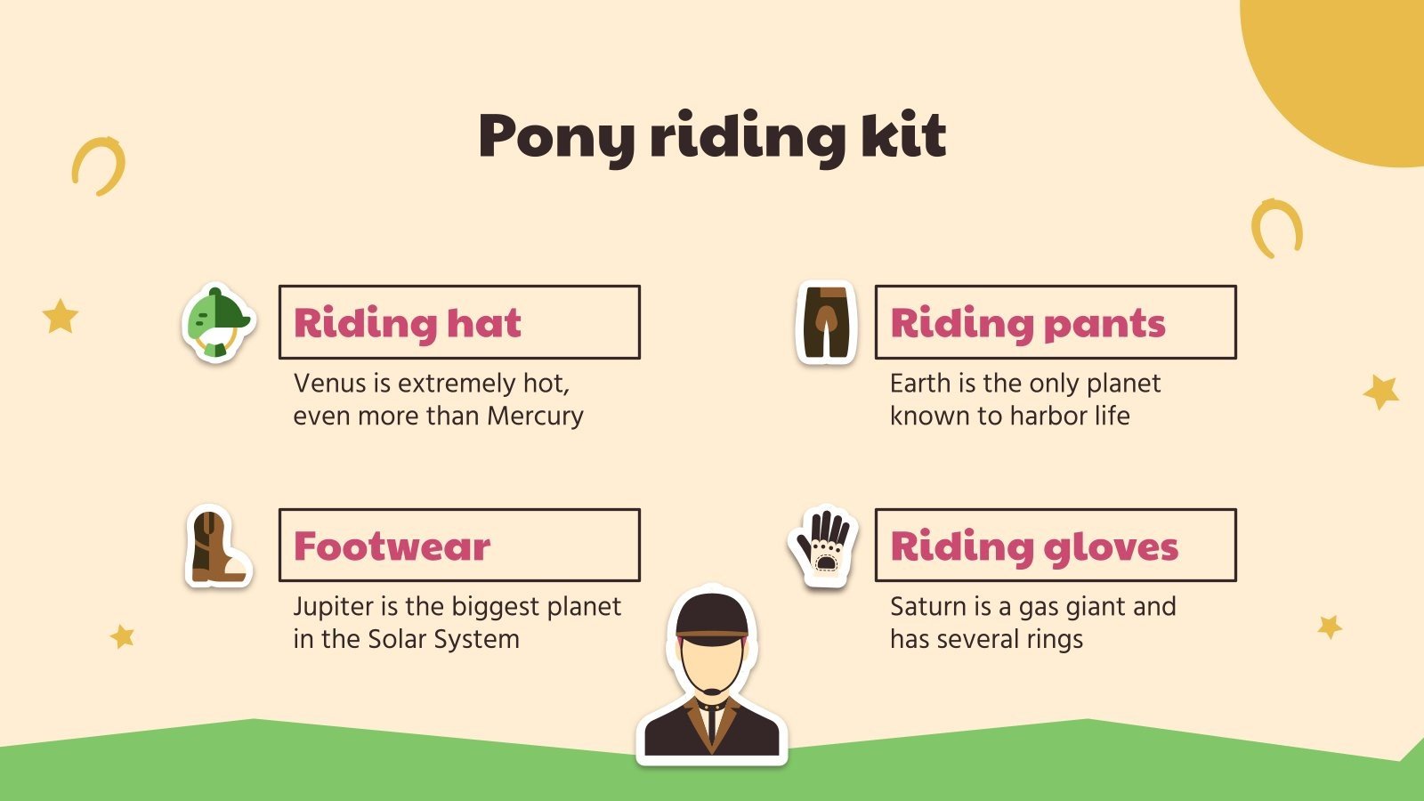 Sport Activities for Pre-K: Pony Riding | Google Slides