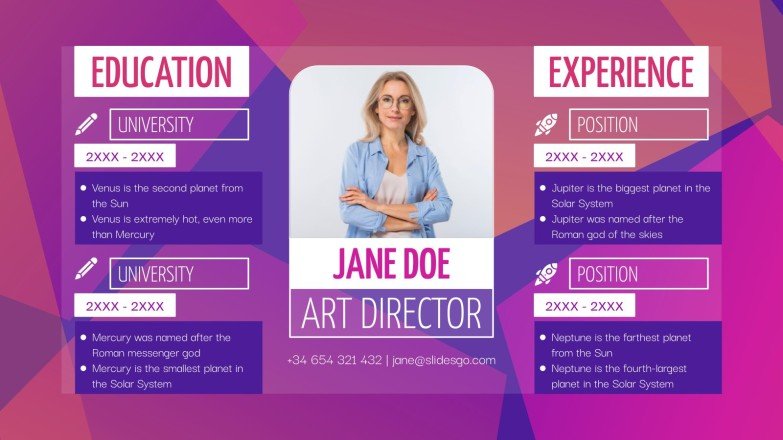 Self Introduction for a Job Interview | Google Slides & PPT