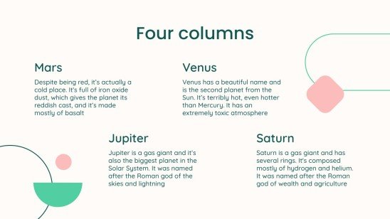 Minimalist Geometric Shapes Style Pitch Deck | Google Slides