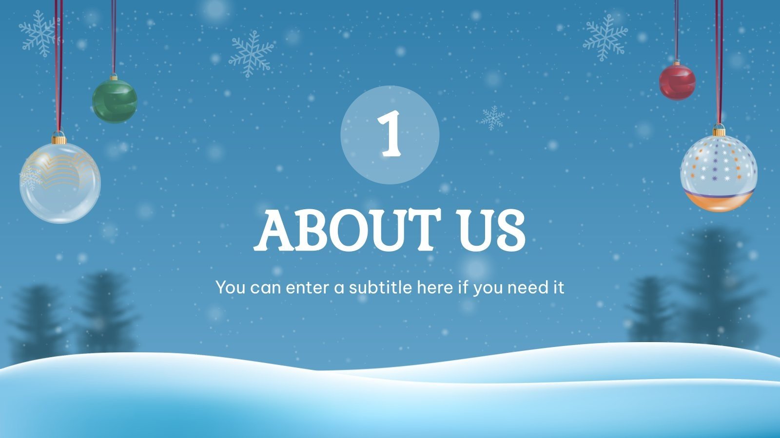 Crystal Christmas Balls Campaign | Google Slides & PPT