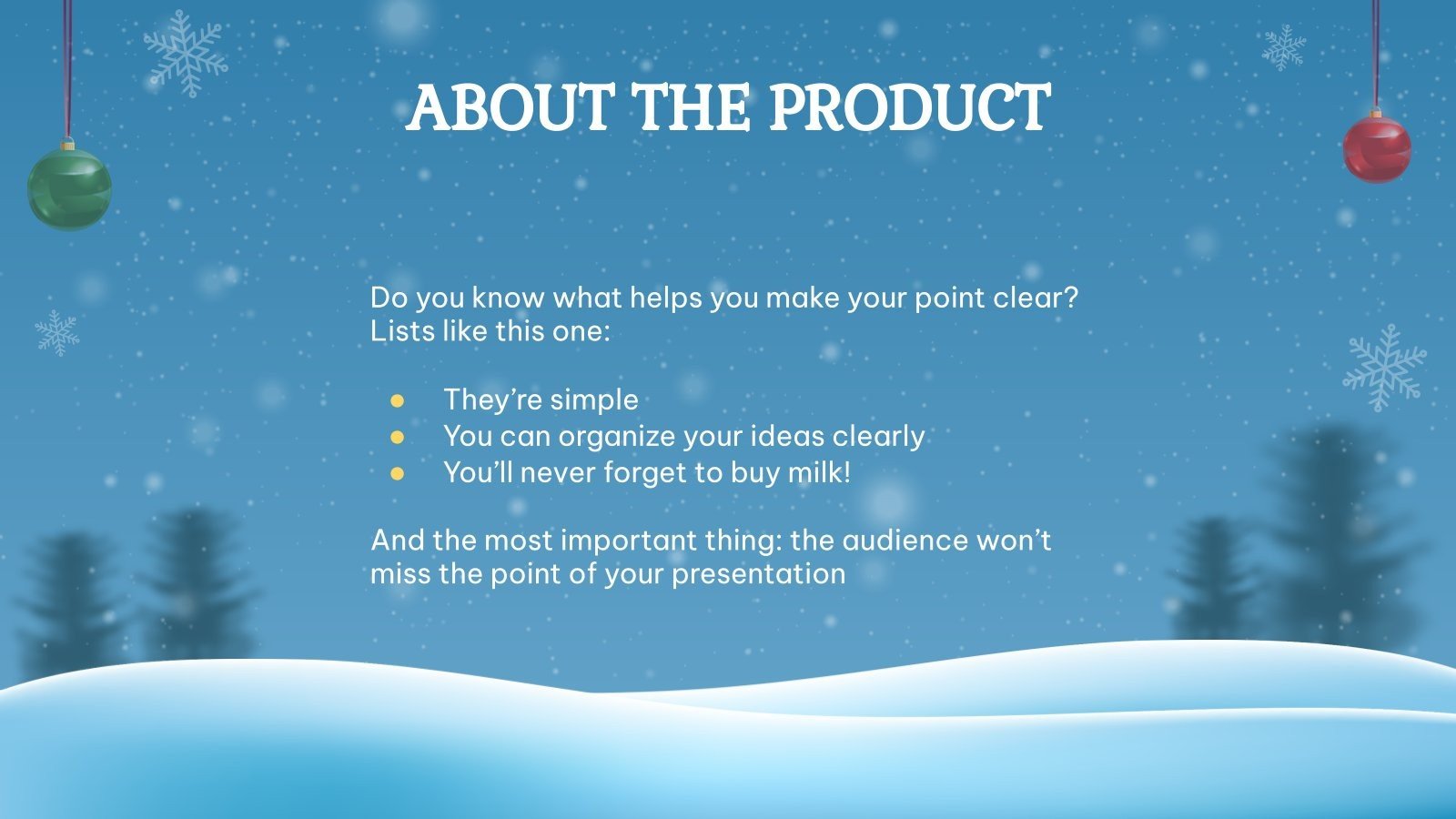 Crystal Christmas Balls Campaign | Google Slides & PPT