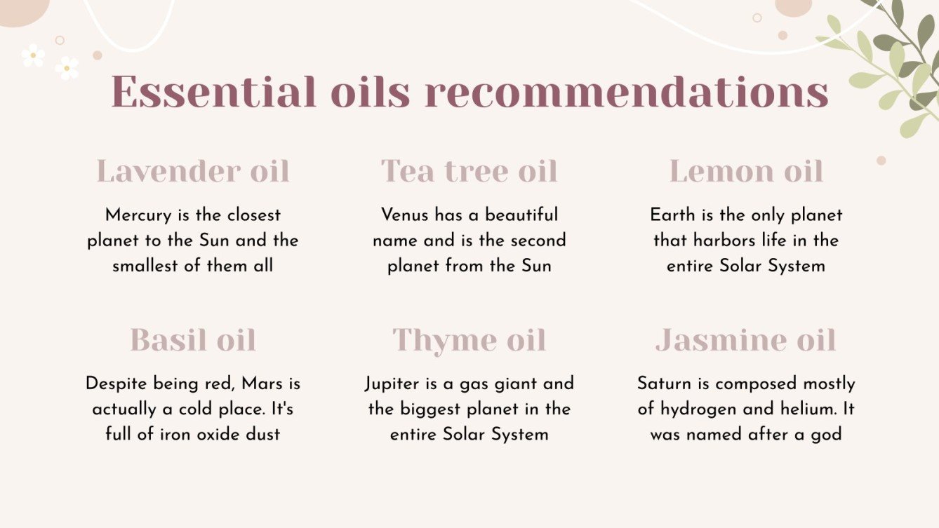Aromatherapy Workshop | Google Slides & PowerPoint