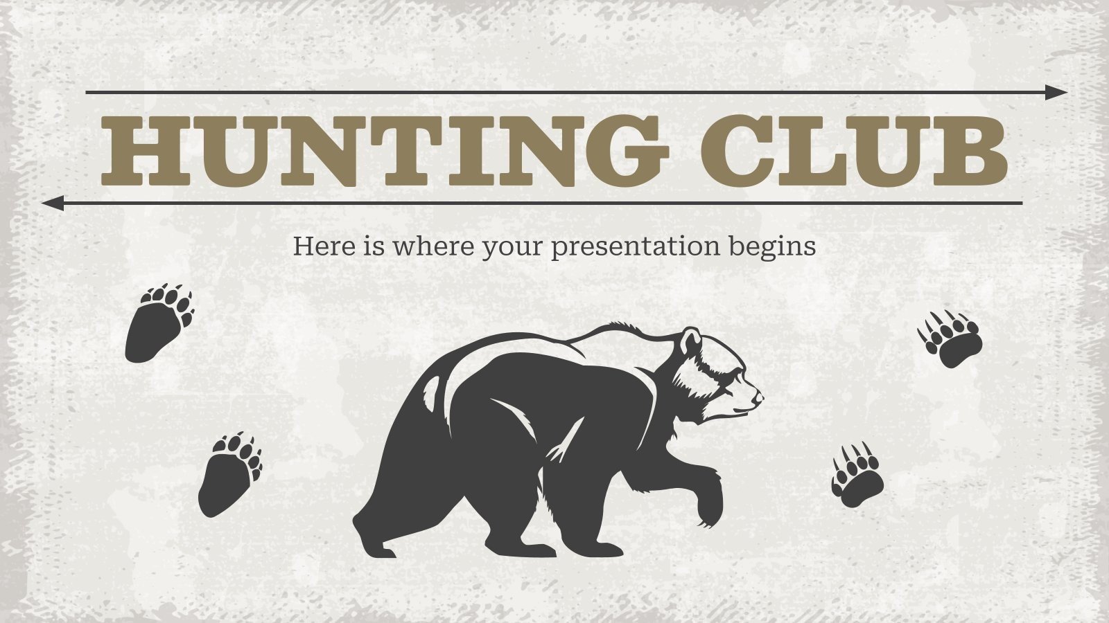 Hunting Club | Google Slides and PowerPoint template
