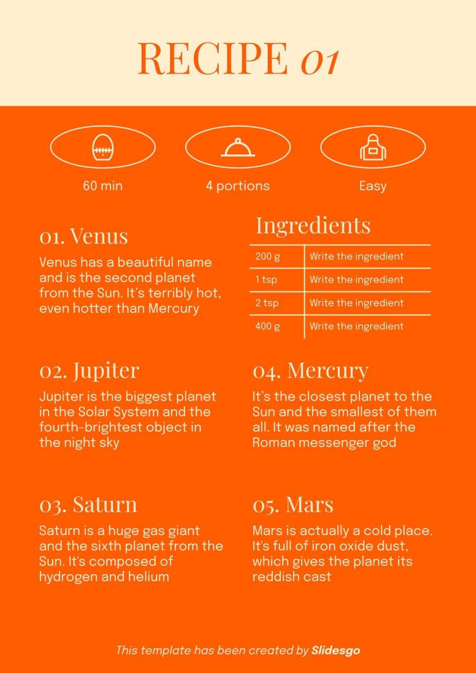 Clam Recipes Cookbook | Google Slides & PowerPoint