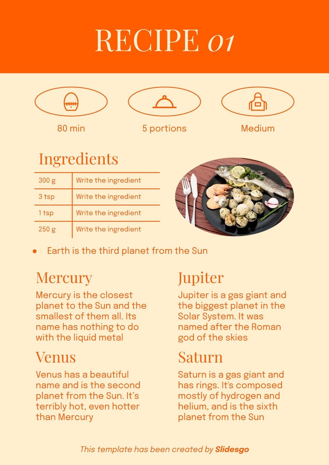 Clam Recipes Cookbook | Google Slides & PowerPoint