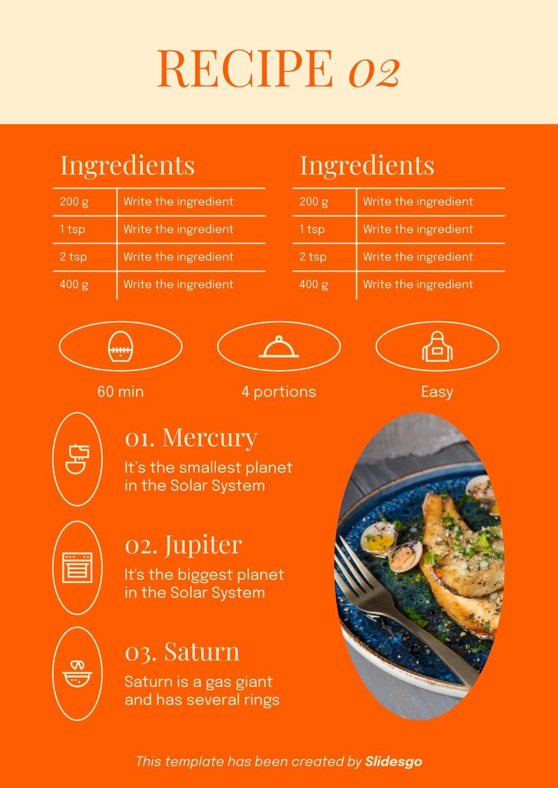 Clam Recipes Cookbook | Google Slides & PowerPoint