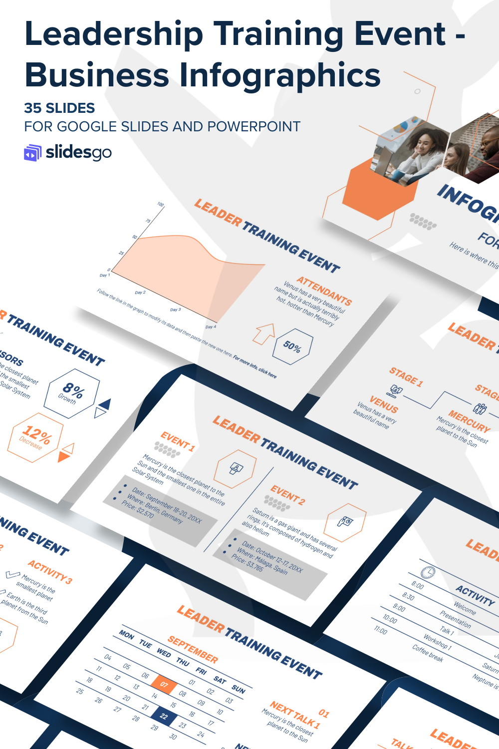 Leadership Training Event for Business Infographics