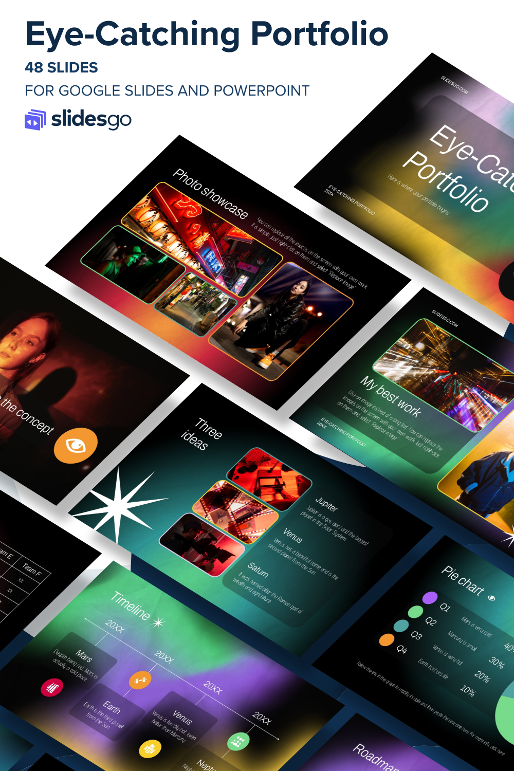 Eye-Catching Portfolio | Google Slides & PowerPoint template