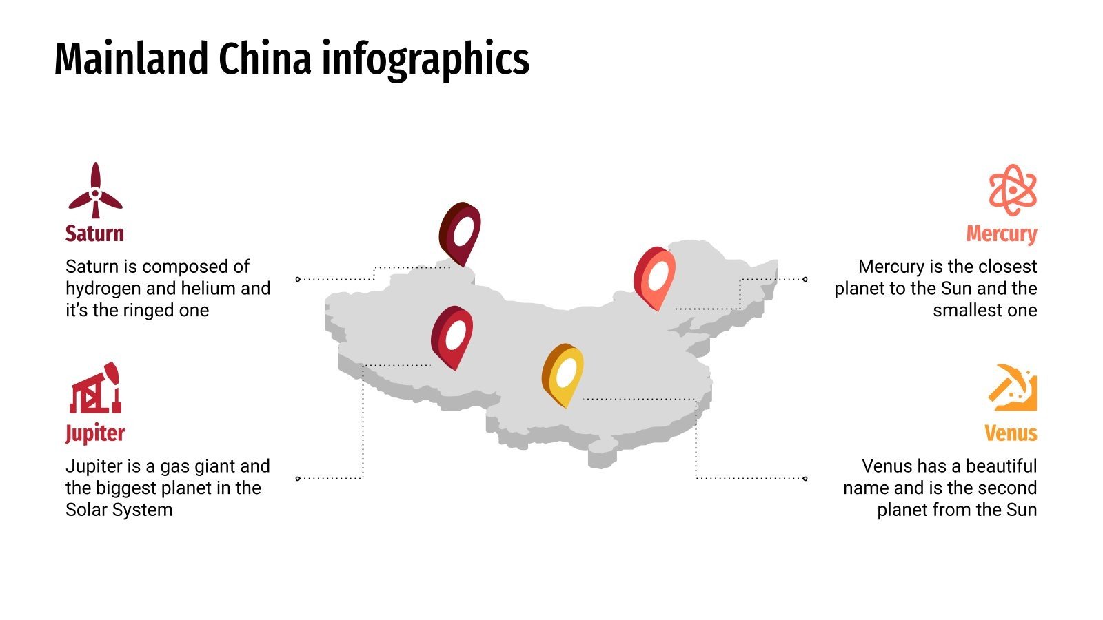 Map of Mainland China Infographics | Google Slides and PPT