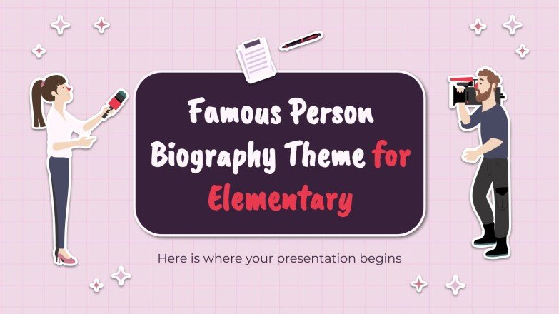 Plantillas de Google Slides y PPT para escribir tu biografía