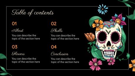 Skulls & Flowers | Google Slides & PowerPoint