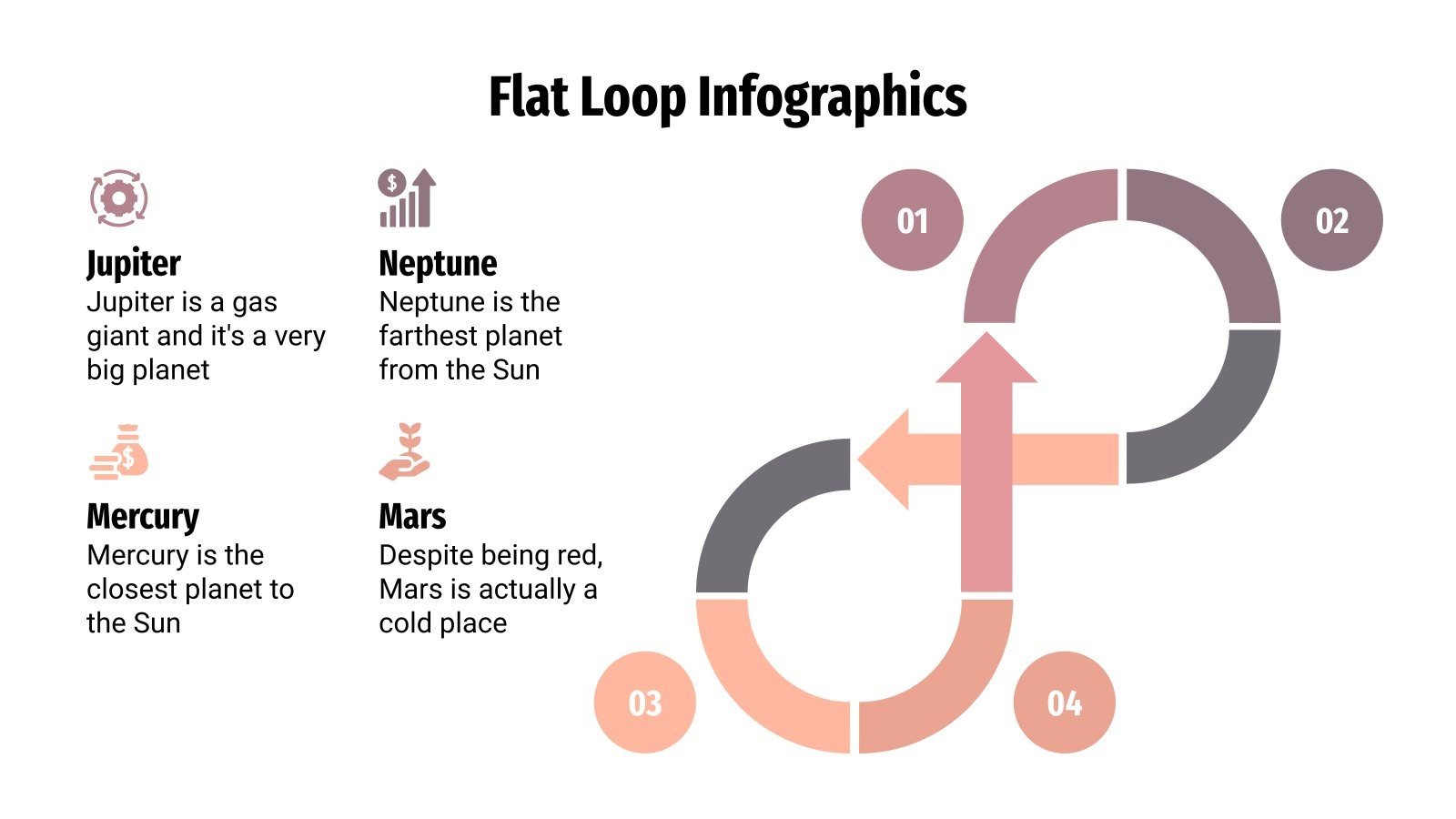 Flat Loop Infographics | Google Slides and PowerPoint