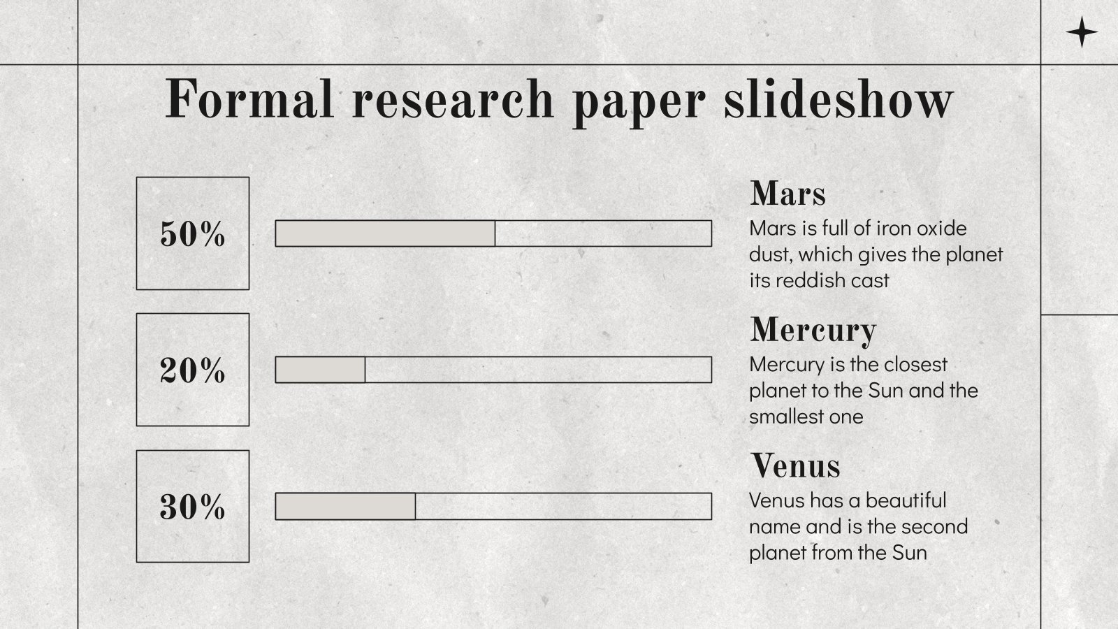Formal Research Paper Slideshow Infographics | Google Slides
