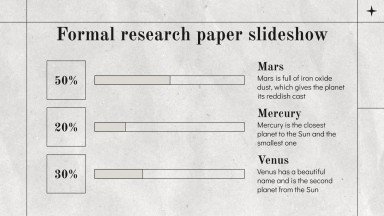 Formal Research Paper Slideshow Infographics | Google Slides