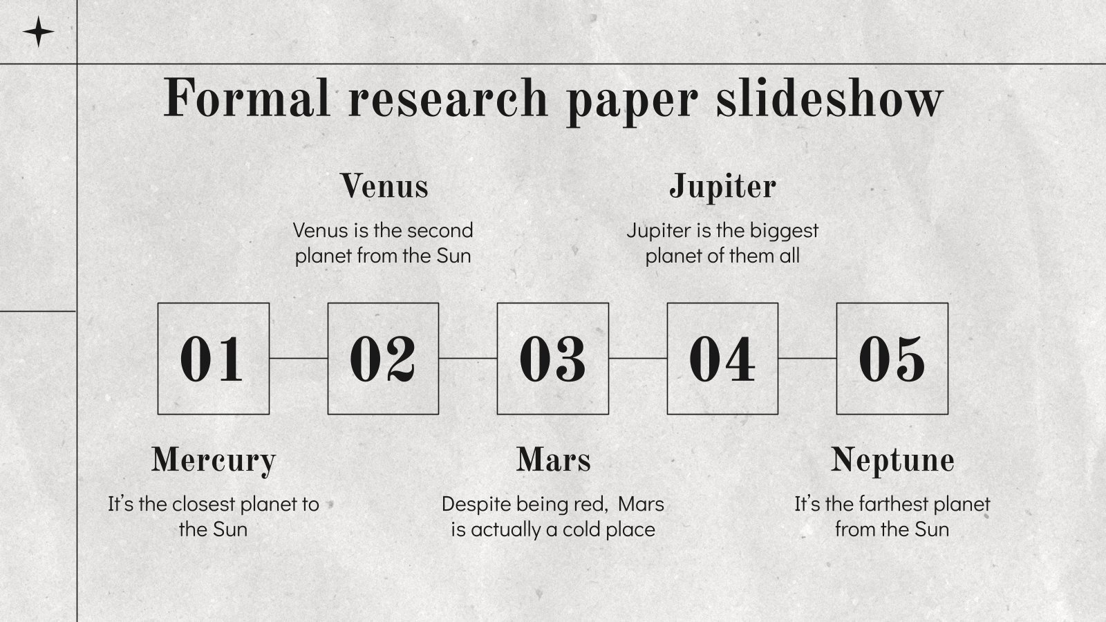 Formal Research Paper Slideshow Infographics | Google Slides