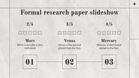Formal Research Paper Slideshow Infographics | Google Slides