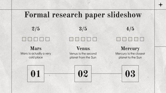 Formal Research Paper Slideshow Infographics | Google Slides